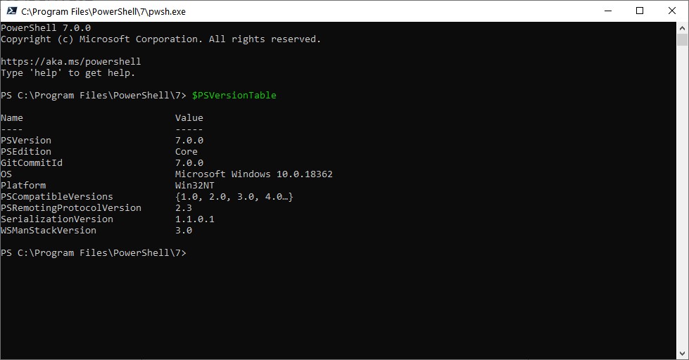 Microsoft Releases PowerShell 7.0 With New Features, Update Alerts Microsoft Releases PowerShell 7.0 With New Features, Update Alerts